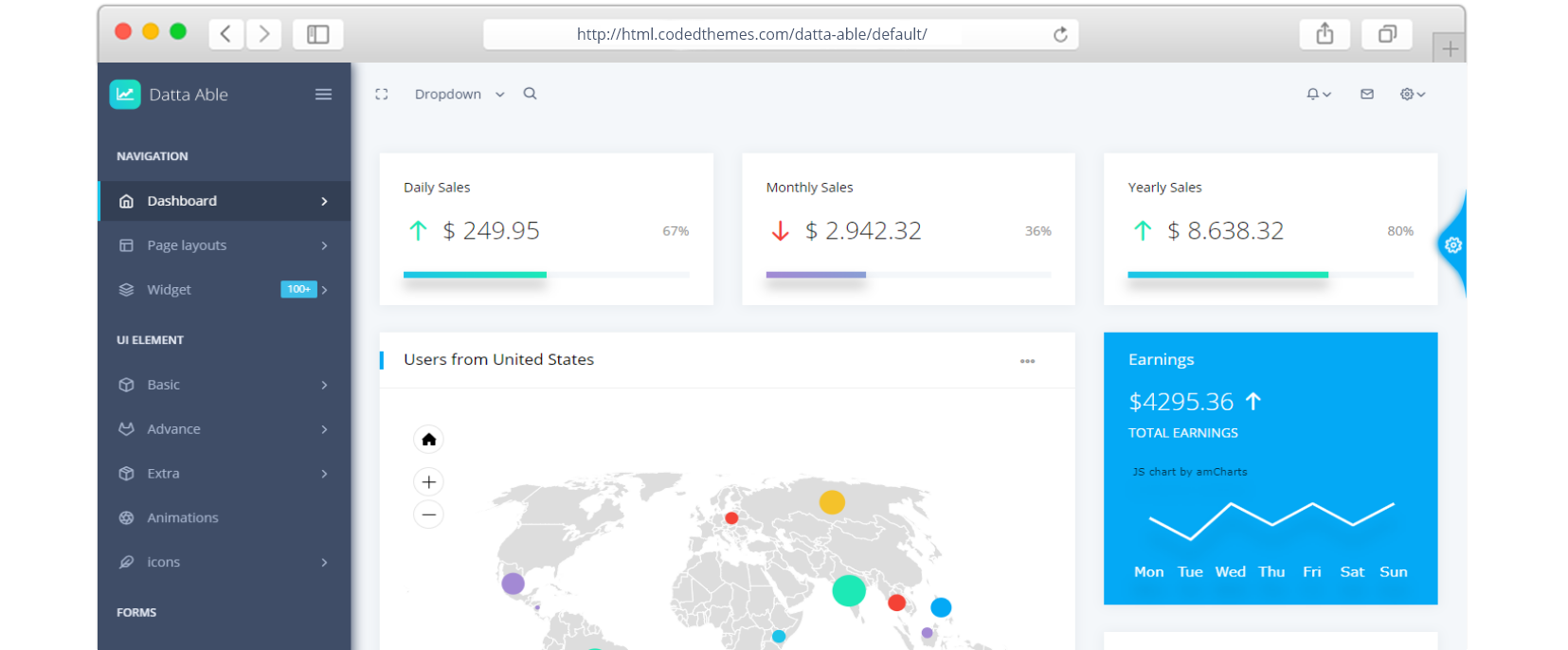 Datta Able - Premium Admin Template by Codedthemes